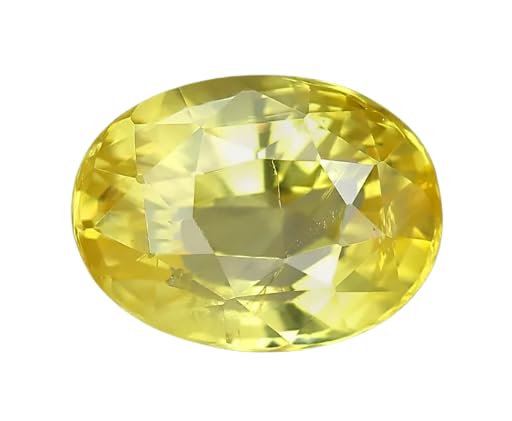 Venus Gems Gallery A1 Pukhraj Stone Original Certified 5 Ratti 4.5 Carat Yellow Sapphire Stone ...