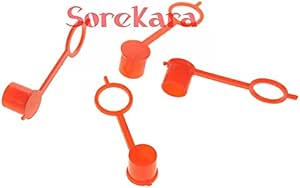 Amazon.com: Plastic M6 M8 M10 Grease Fitting Caps RED Polyethylene Dust ...