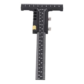 Woodworking Scriber Measuring Tool, Aluminum Alloy T Square Ruler Rule ...