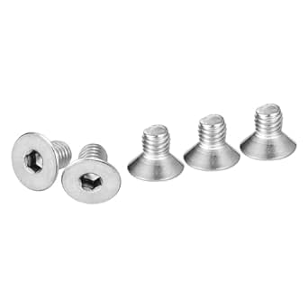DTGN M5-0.8 x 8mm Flat Head Socket Cap Screws, 20 Pack 304 Stainless Steel Hex Socket Flat Head ...