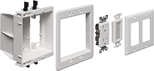 Amazon.com: Arlington TV Box TVBU505K Non-Metallic Recessed TV Box Kit ...