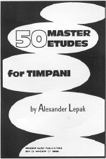 50 Master Etudes for Timpani: Al Lepak: Amazon.com: Books