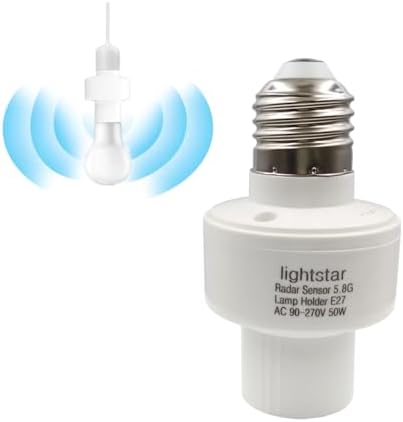 Motion Sensor Light Socket, Radar Motion Screw LED CFL Incandescent ...