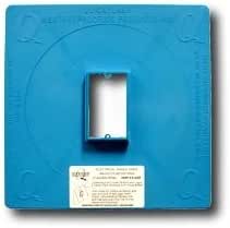 Quickflash Electrical Single Gang Box; 1/2" Raised Plaster Ring Cover ...