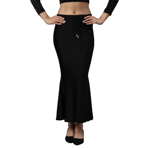 Buy SUMEET BAZAAR SB Women's Satin Blend Free Size Petticoat (Black) at ...