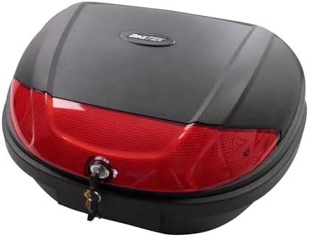 BIKETEK Motorcycle Top Box 52L Extra Large ABS Top Box with Large ...