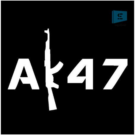 SIGN EVER Ak 47 Gun Stickers Car Bike Sides Door Bumper Hood Vinyl ...