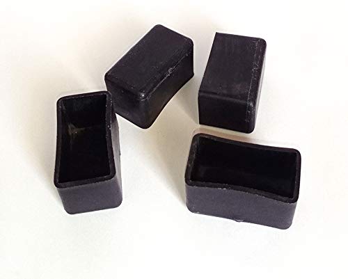 Chair Bush Black Rectangle Shape (4 Pcs) ID - 20 &40 mm, OD -24 & 44mm ...