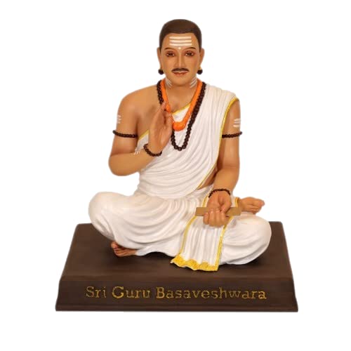 Buy Sri Guru Basaveshwara Life Like Scuplture - White Online at Low ...