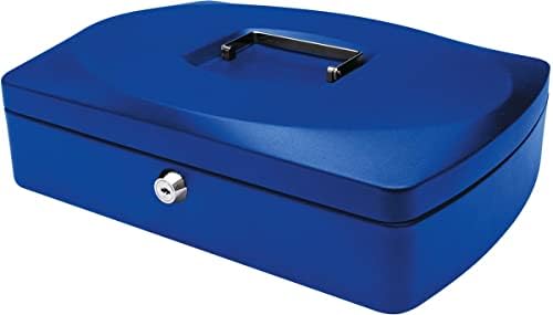Cash Box Q-CONNECT Extra Large 325x85x235mm Blue/Office Equipment/Type ...