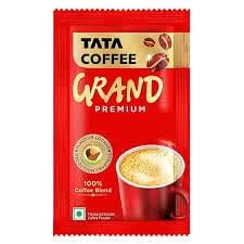 Pink Delight Tata Coffee Grand Premium Instant Coffee, 5.5 Gm, Powder ...