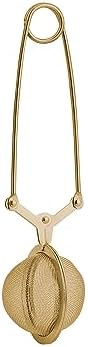 Amazon.com: HIC Kitchen Gold Mesh Snap Tea Ball Infuser, Gold-Toned ...