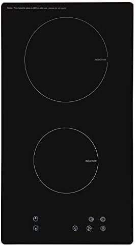 GIONIEN Plug in Induction Hob 2 Rings,Domino Hobs,30cm Electric Cooktop ...