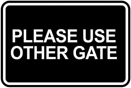 Amazon.com : Signs ByLITA Classic Framed Please Use Other Gate Sign ...