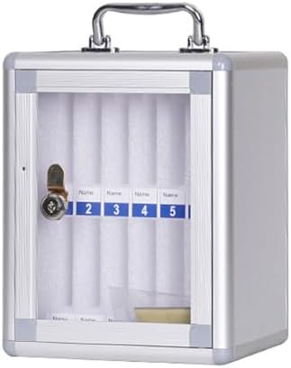 Amazon.com: Locking Cell Phone Storage Box with Handle - Wall Mounted ...
