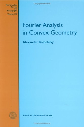 Amazon.com: Fourier Analysis In Convex Geometry (Mathematical Surveys ...