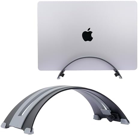 Amazon.com: Psitek Adjustable Vertical Laptop Stand - 6061 Aluminum ...