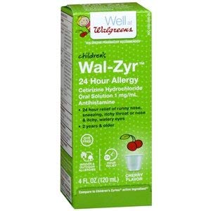Amazon.com: Walgreens Children's Wal-Zyr All Day Allergy, Cherry ...