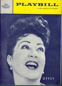 1959 Theatre Program for GYPSY with Ethel Merman: PlayBill: Amazon.com ...