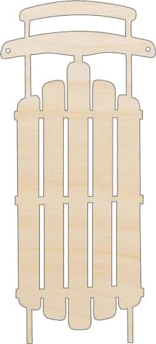 Amazon.com: Sled - Laser Cut Out Unfinished Wood Craft Shape XMS193 9 ...