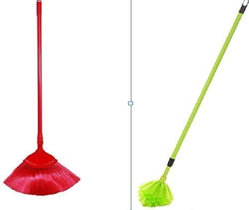 GT Gloptook Set of V Shape Ceiling Broom and Round Shape Diamond Broom ...