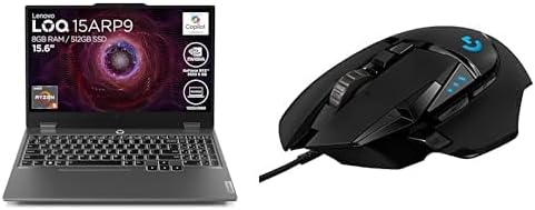 Lenovo Laptop Gaming LOQ 15ARP9 + Logitech Hero Mouse Gaming | Ryzen 5 ...