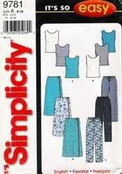 Amazon.com: It's so Easy It's Simplicity Sewing Pattern 9781 Misses ...