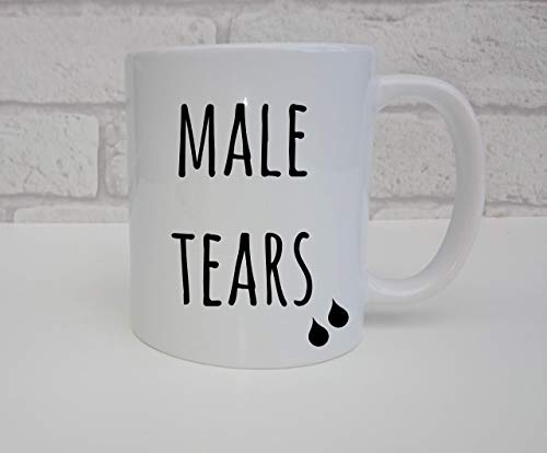Male Tears Mug Funny Joke Coffee Cup Of Man Tears For Him Christmas ...