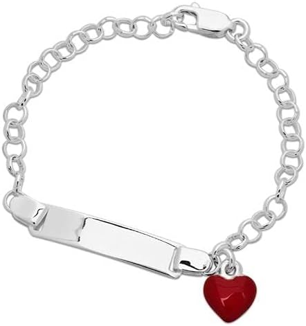 Amazon.com: Amoro Polished 925 Sterling Silver Charm Bracelet 8 ...