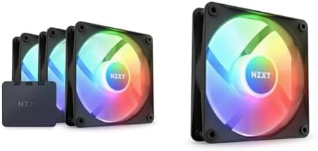 Amazon.com: NZXT RGB F120 Core Fans Triple & Single Pack - 3 x 120mm ...
