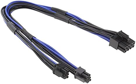 Create idea 18AWG Dual Mini 6 Pin Male to 8 Pin PCI-E Y Splitter Power ...