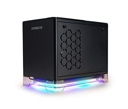 InWin A1 Plus Black Mini-ITX Tower with Integrated ARGB Lighting - 650W Gold 80 Plus Power ...