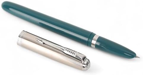 crewtone 20636 Jinhao 86 Classic Hooded Fountain Pen Green Acrylic Body ...