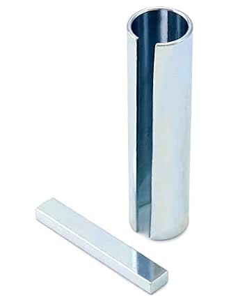 QWORK Crank Shaft Sleeve Adapter, 5/8" x 3/4" x 3" Shaft Adapter, Steel ...