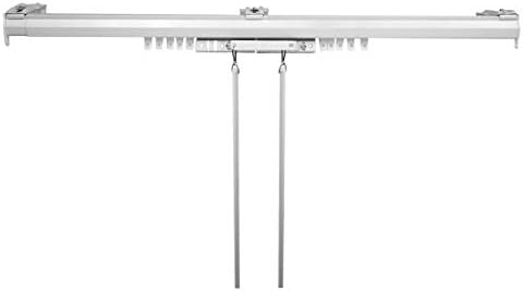 Baton Draw White Traverse Rod 48-84 inch