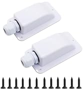 Amazon.com: huwaicpi Solar Cable Entry Gland Waterproof Double Cable ...