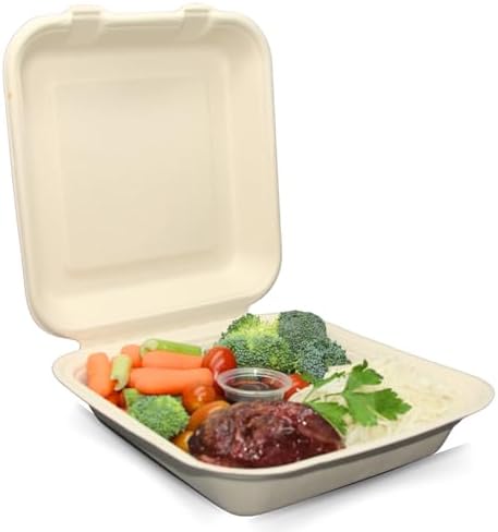 Amazon.com: Plant Plate Biodegradable To Go Food Containers - Heavy ...