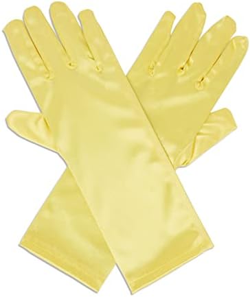 Amazon.com: Juvale 4 Pairs Satin Princess Gloves for Little Girls ...