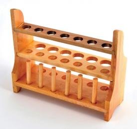 Amazon.com: Pine Two Tier Wooden Test Tube Rack : Industrial & Scientific