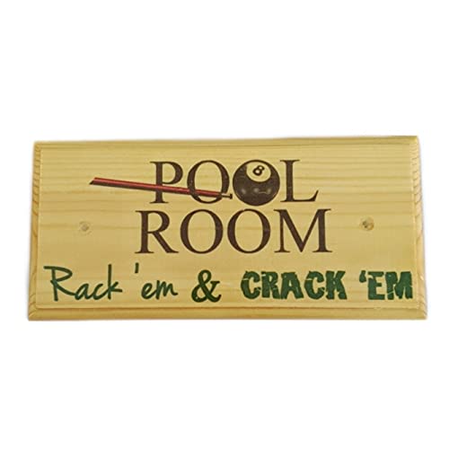 Pool Room Sign, Snooker Plaque Pub Bar Home Gift : Amazon.co.uk ...