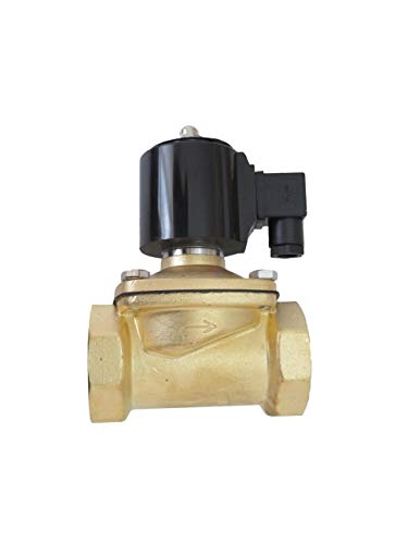 2" Inch 12V DC Brass Electric Solenoid Valve 12 Volt VDC - Commercial ...