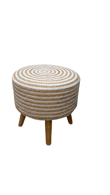 Ideal House Gallery Jute Pouffes Sitting Stool for Living Room Poof ...