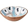 Amazon.com: Mud Pie Enamel Oyster Bowl, 12" X 4", Blue: Home & Kitchen