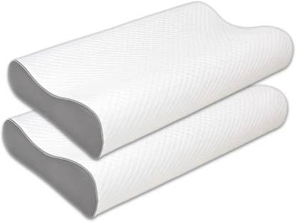 E-Callum Cervical Orthopedic Memory Foam Pillows Supports Neck Pain and ...