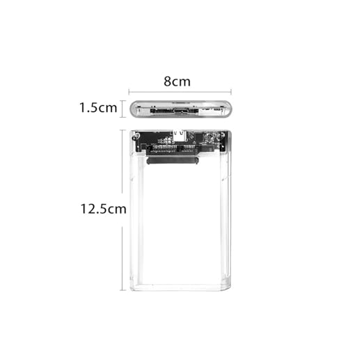 2 Pcs 2.5 Inch Hard Drive Enclosure, Hard Disk Housing, Ssd Case, Hard ...