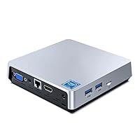 Fanless Mini PC Intel Atom Z8350 Processor,Mini Computer Windows 10 Pro ...