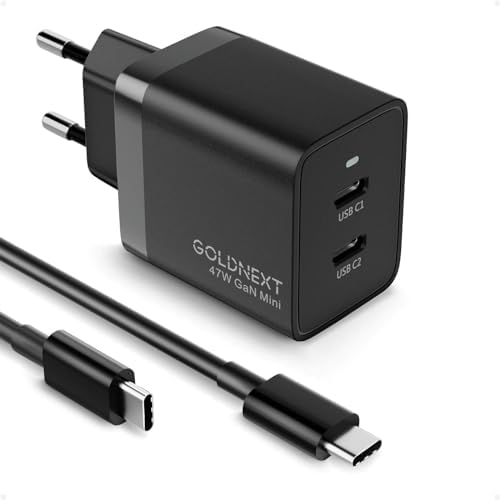 GOLDNEXT 33W USB C Laddare 2-Port GaN PD 3.0&QC 4+ Strömadapter PPS 33W ...