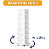 Amazon.com: SpaceAid Spinning Shoe Rack with Wheels, 7 Tier Rotating ...