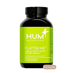 Amazon.com : HUM Flatter Me - Digestive Enzymes for Bloated Belly Relief - Ginger, Fennel Seed ...