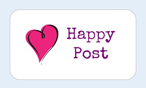 65 Happy Post small stickers, parcel, cute stickers, tags, printed ...